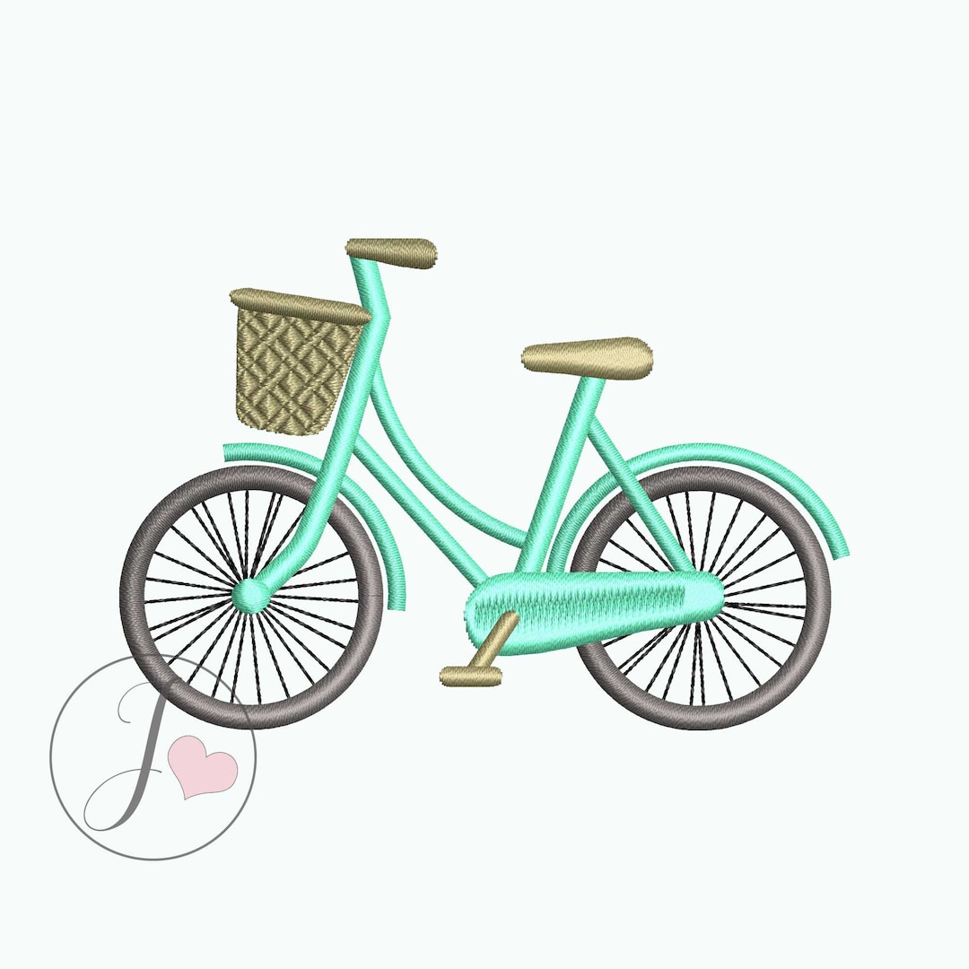 Bicycle Embroidery Design, Bike Embroidery Designs, Machine Embroidery ...