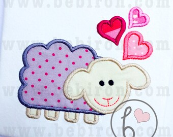 Sheep Applique Design Machine Embroidery Pattern Instant - Etsy