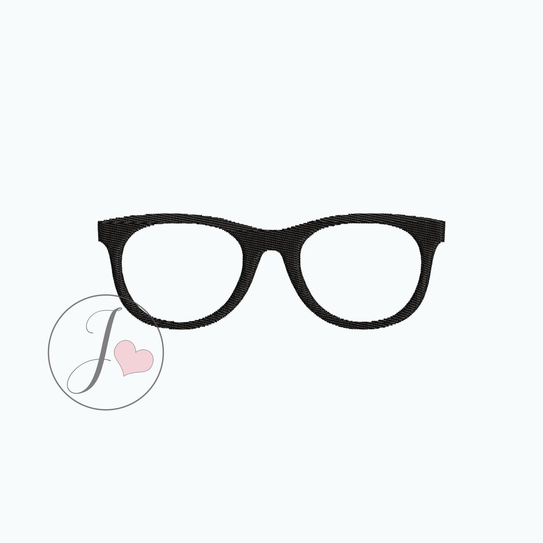 Glasses 1 Embroidery Design, Frame Embroidery Design, Machine ...