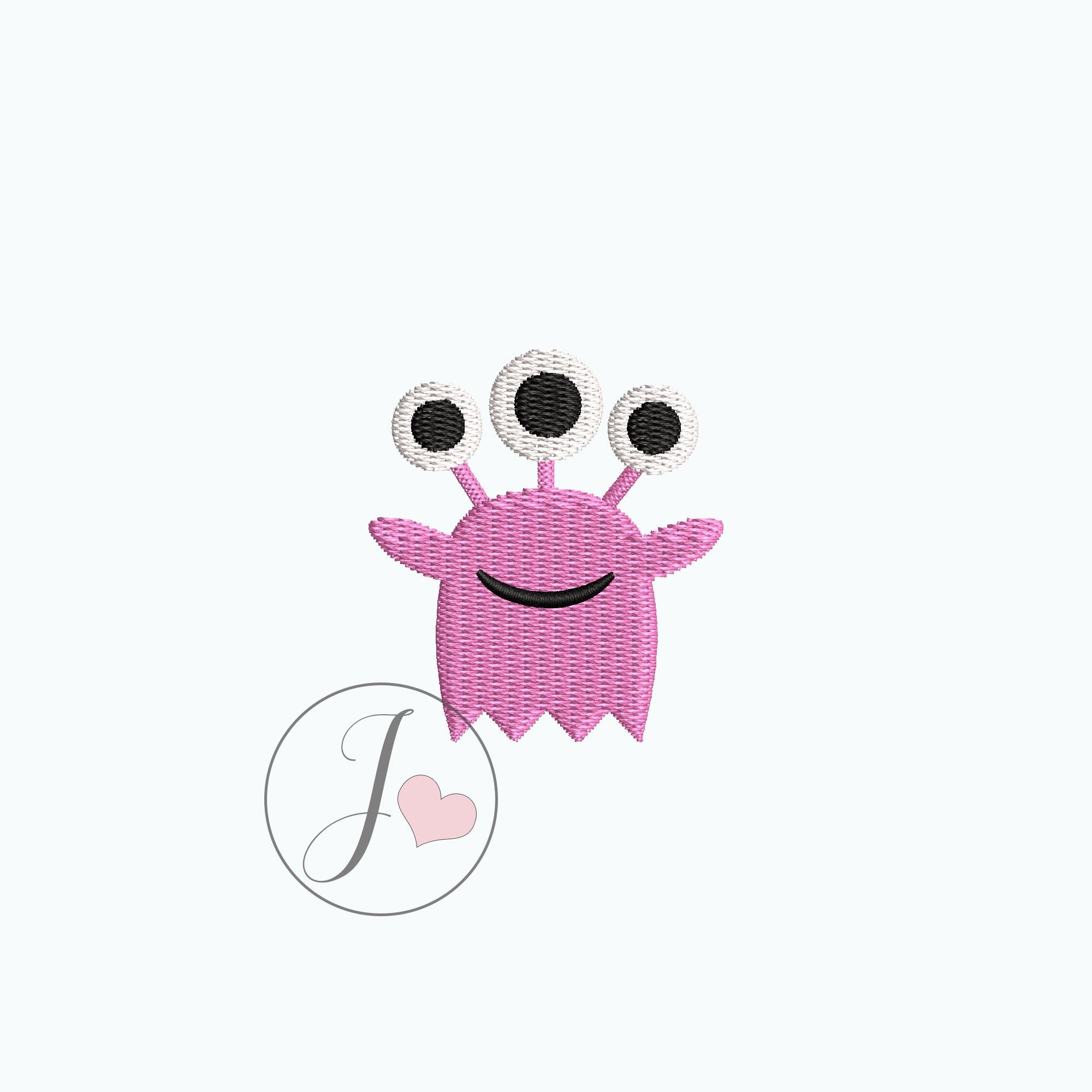 Monster 3 Eyes Embroidery Design Monster Embroidery Design - Etsy Singapore