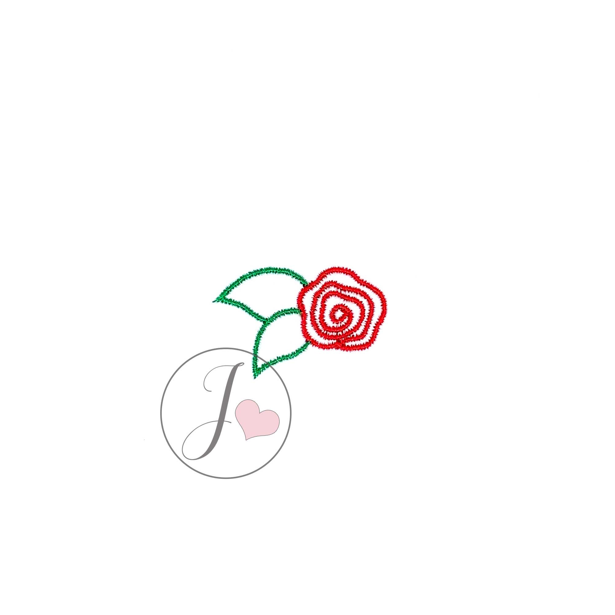 Rose Line Simple Embroidery Design Flower Embroidery Designs - Etsy UK