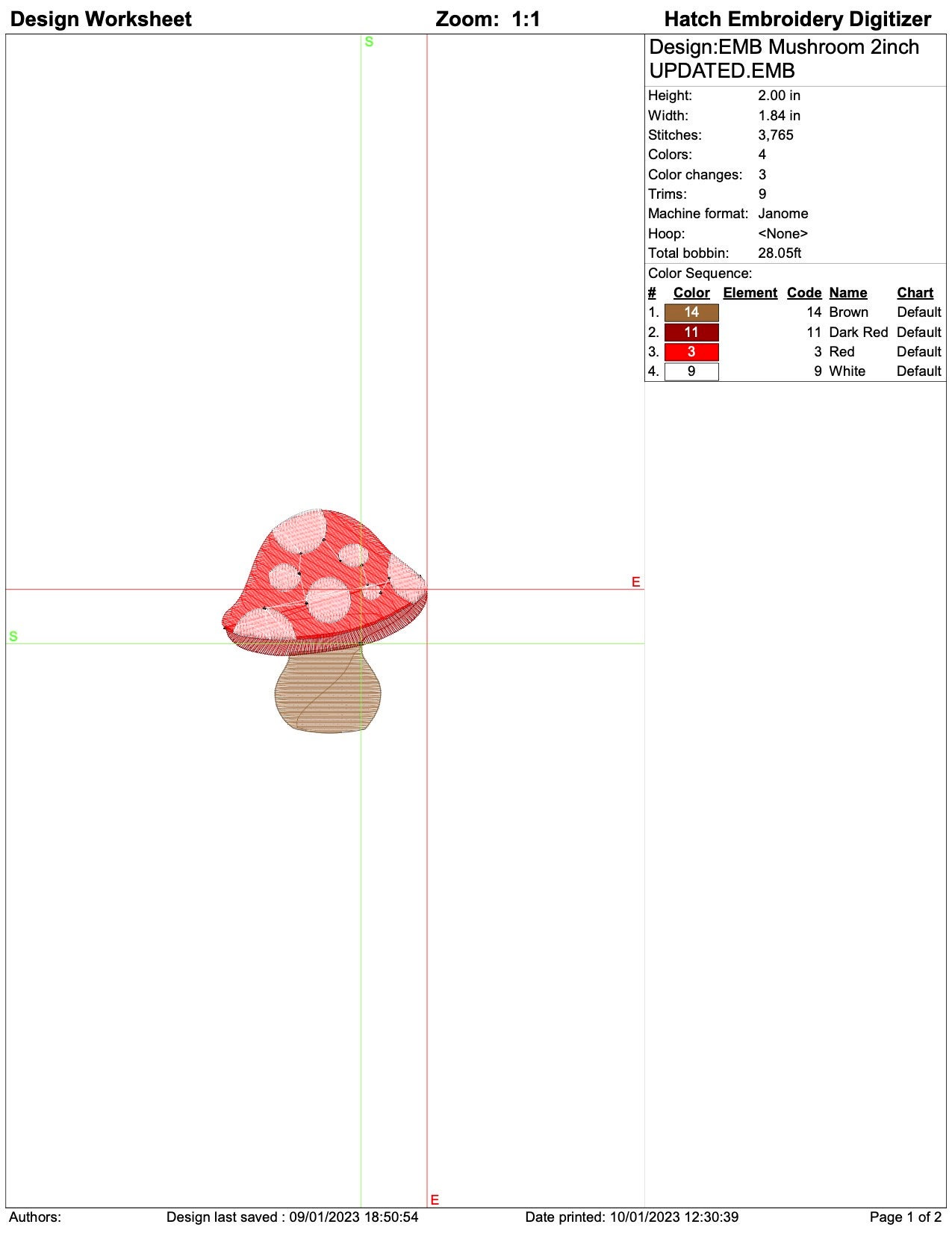 Mushroom Mini Embroidery Design Mushroom Filled Stitch - Etsy