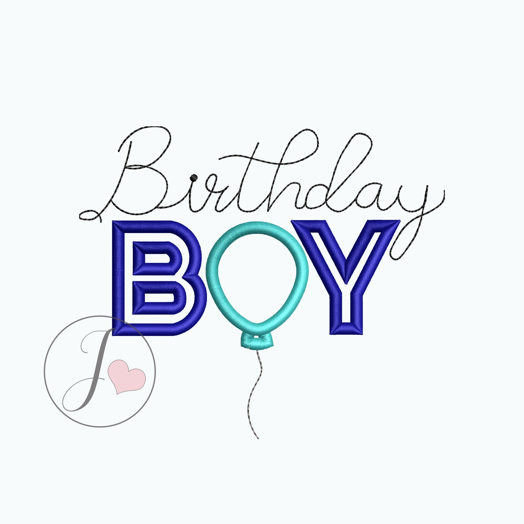 Birthday Boy Applique Design Birthday Applique Designs | Etsy