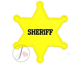 Fun Sheriff's Badge Patch Custom Made - Etsy