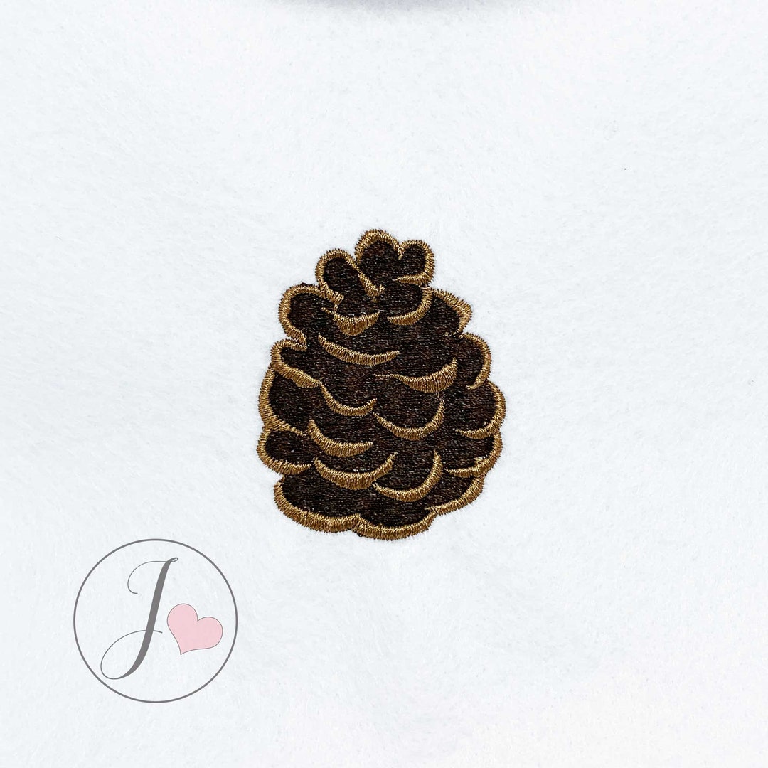 Pine Cone Mini Embroidery Design, Digital Machine Embroidery Pine Cone ...