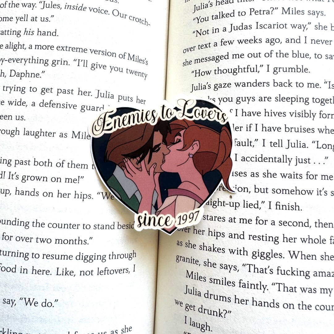 Book Trope Waterproof Sticker, Gift Heart - Etsy
