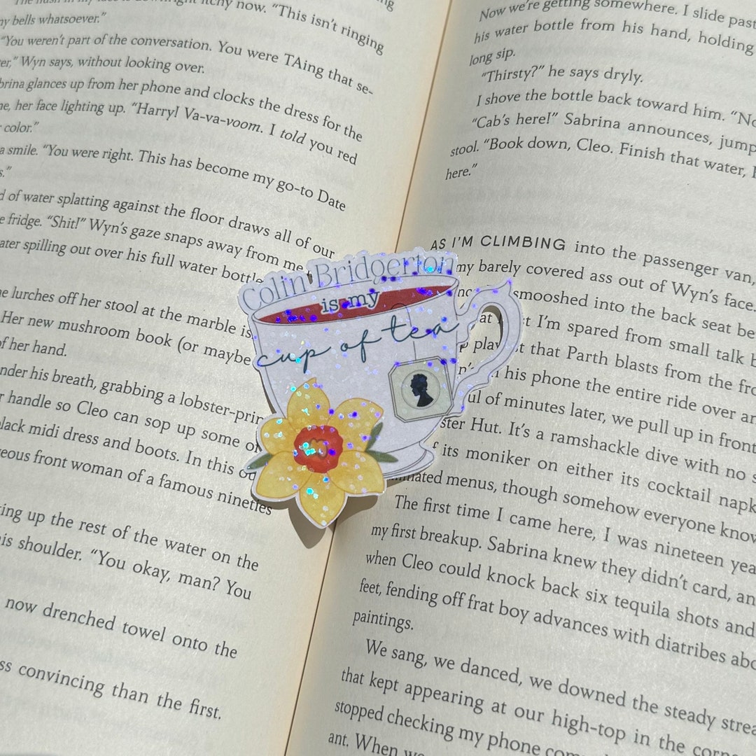 Colin Bridgerton Teacup, Holographic Waterproof Sticker - Etsy