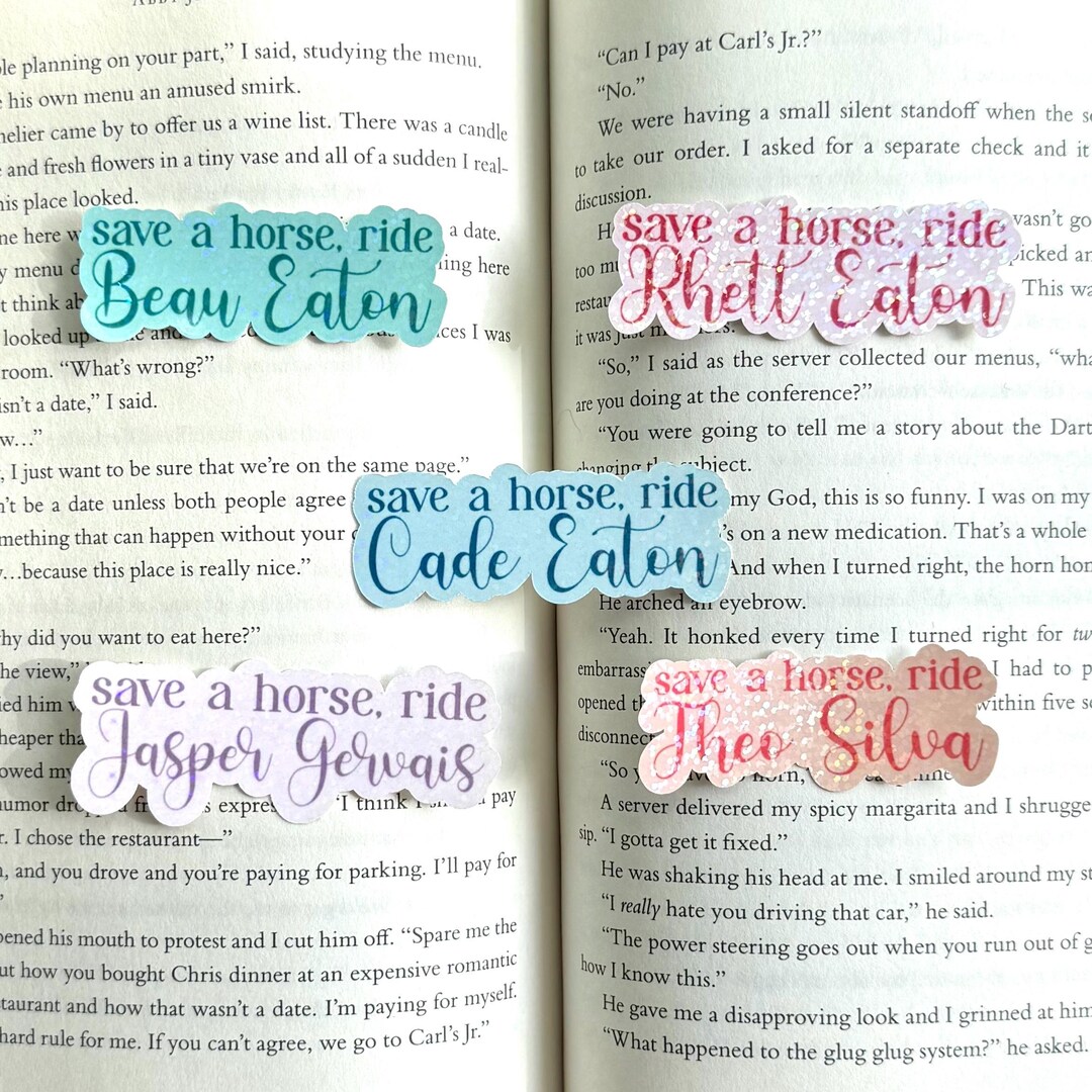 Save a Horse, Ride a Chestnut Springs Man, Holographic Waterproof ...