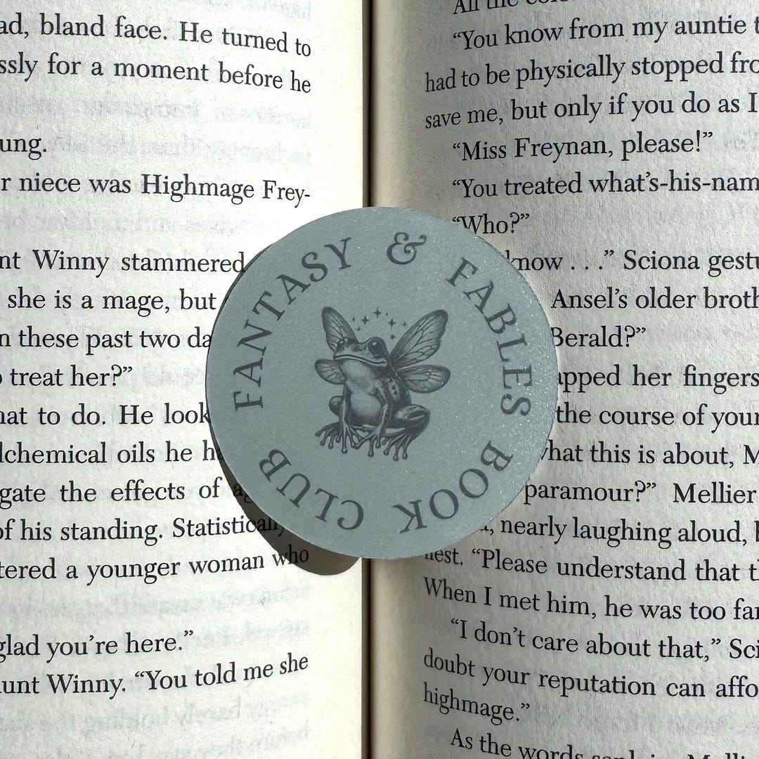 Fantasy & Fables Book Club Sticker – 2-inch Matte Vinyl Decal ...