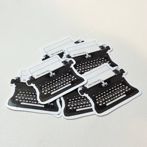 Divine Rivals Typewriter Waterproof Sticker - Etsy
