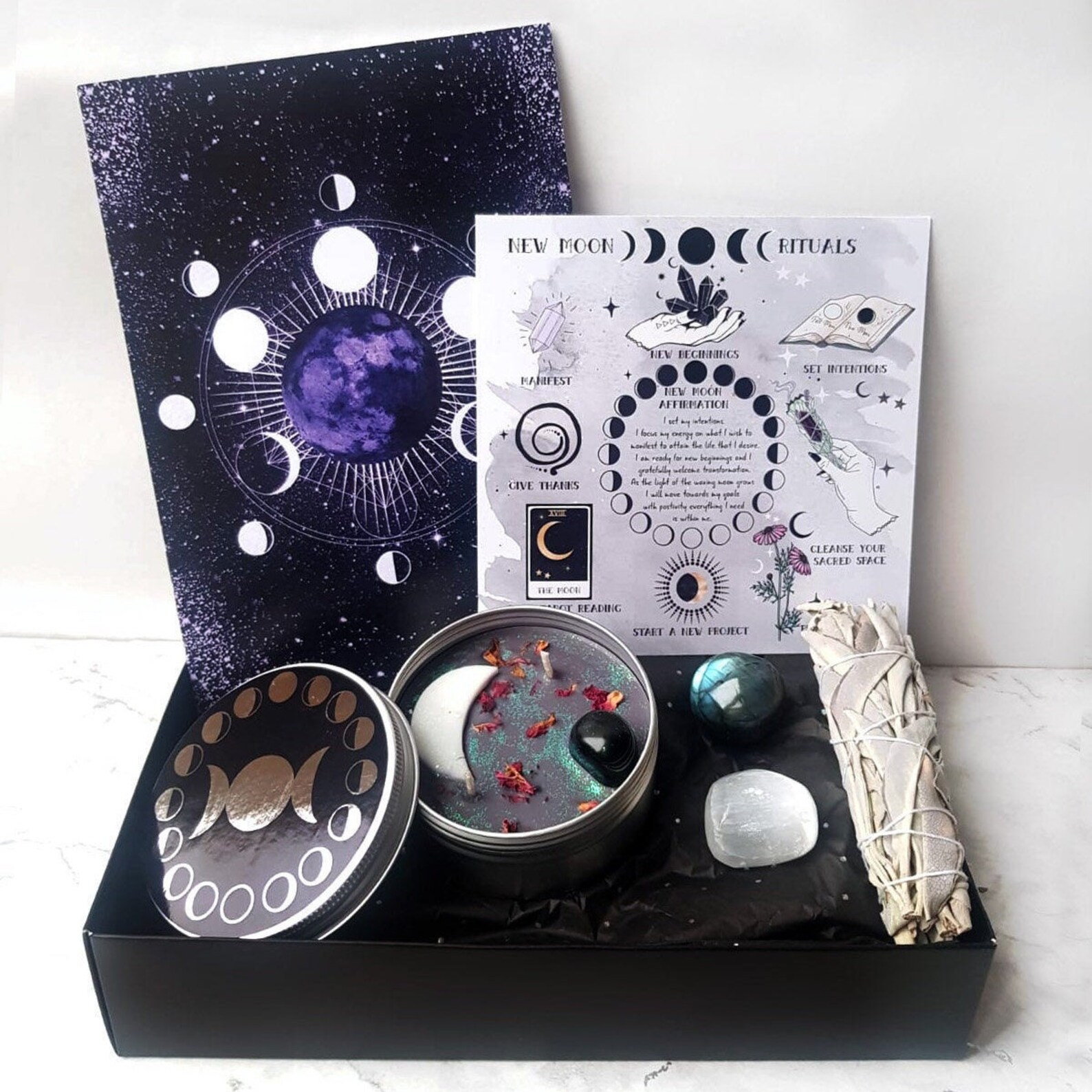 Moon Box Moon Gift Box Full Moon Gift New Moon Gift | Etsy