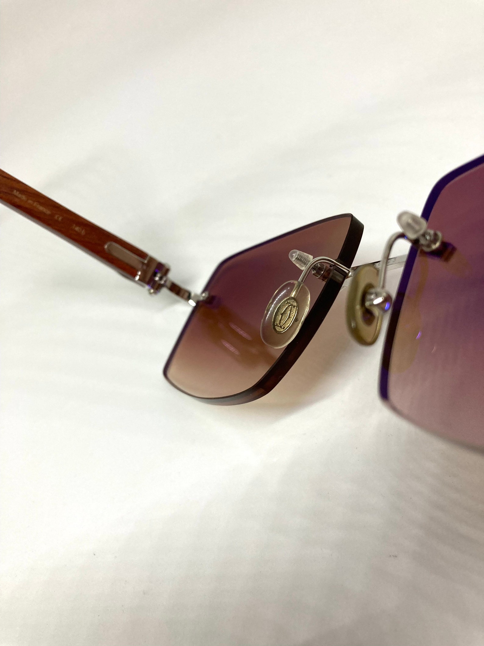 Vintage Cartier Platinum 2C Bubinga Wood 2000s Limited Sunglasses - Etsy