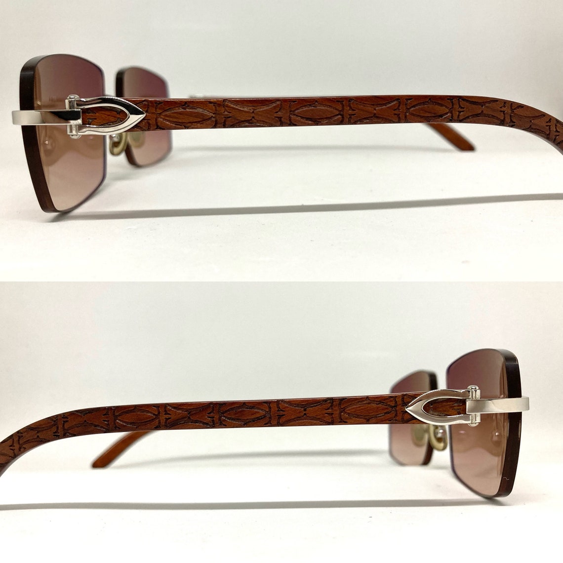 Vintage Cartier Platinum 2C Bubinga Wood 2000s Limited Sunglasses - Etsy