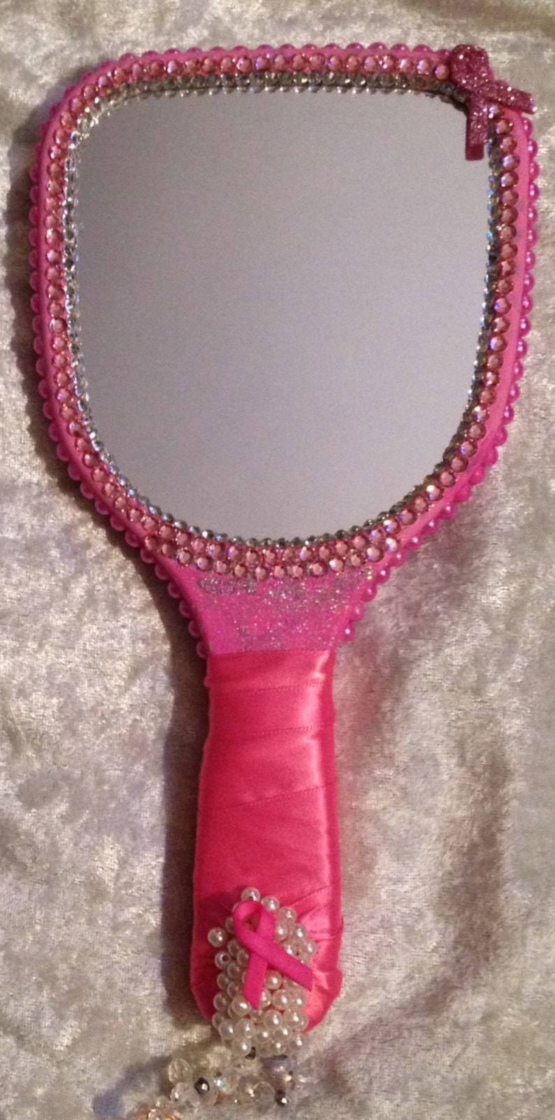 Pink Ribbon Heart Hope Crystal Rhinestone Breast Cancer - Etsy