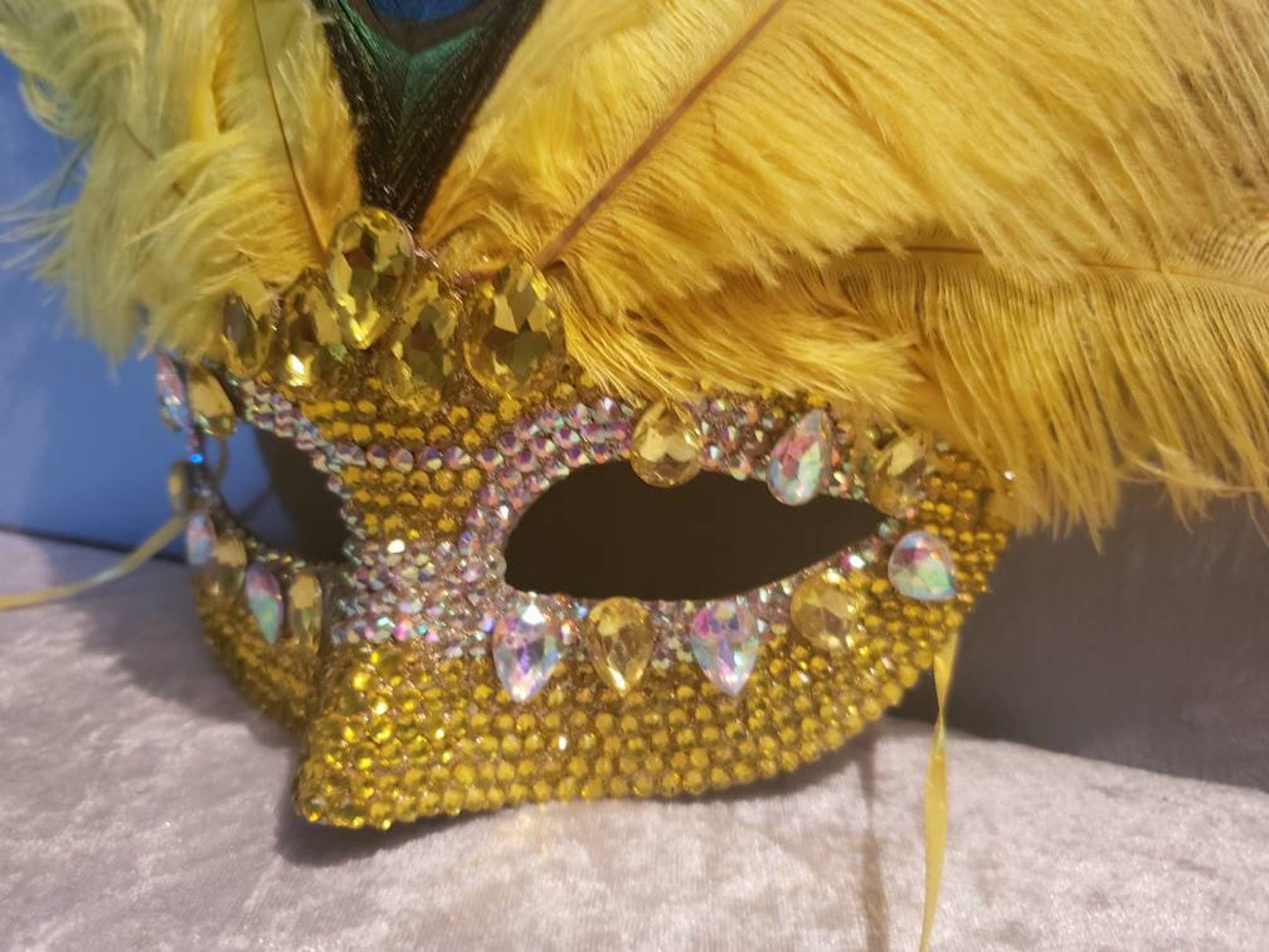 Orisha Inspired Crystal Seashell Mask - Etsy