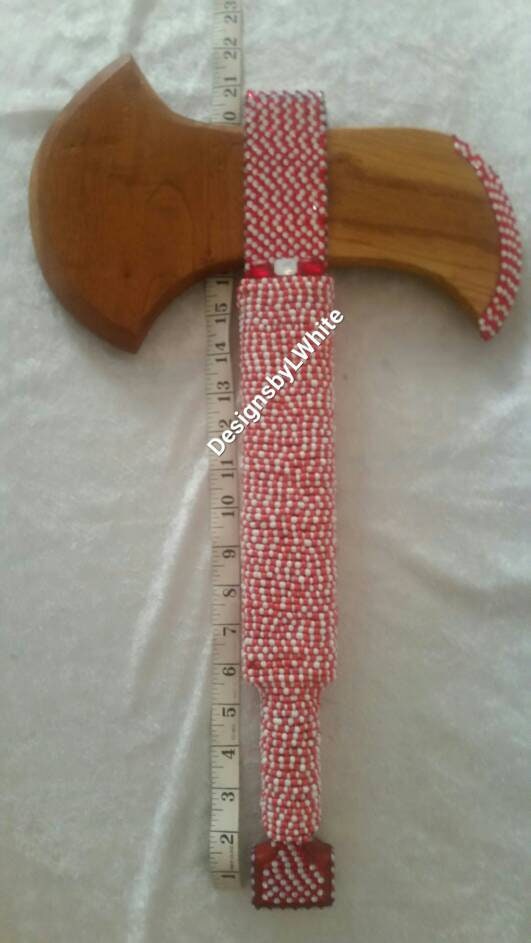 Orisha Shango Chango Solid Wood Axe Adorned With Crystals - Etsy