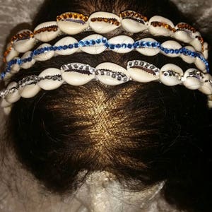 Bling Cowrie Shell Headband Crowns Tiara. Assorted Rhinestones -please ...