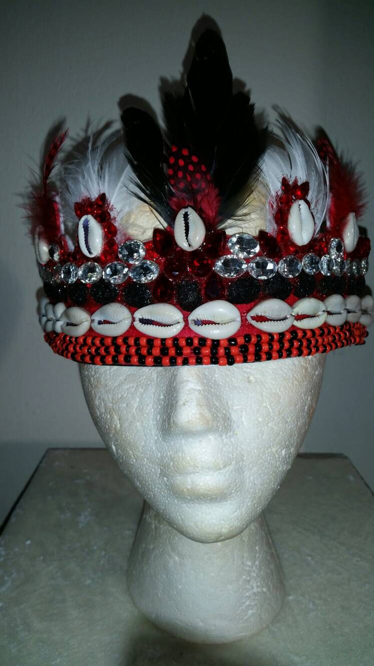 Crown for Orisha Orisa Ellegba Elegua Adorned With Cowrie - Etsy