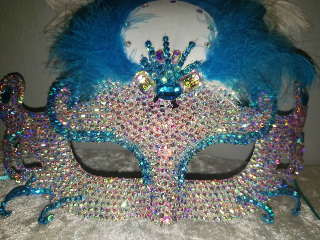 Orisha Orisa Yemaya Yemoja Inspired Rhinestone Crystal Seashell Feather ...