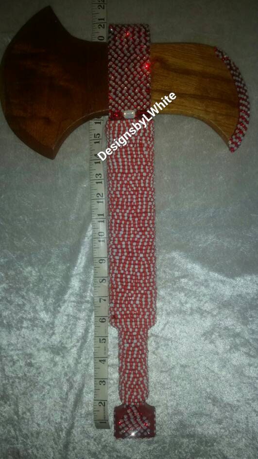 Orisha Shango Chango Solid Wood Axe Adorned With Crystals - Etsy