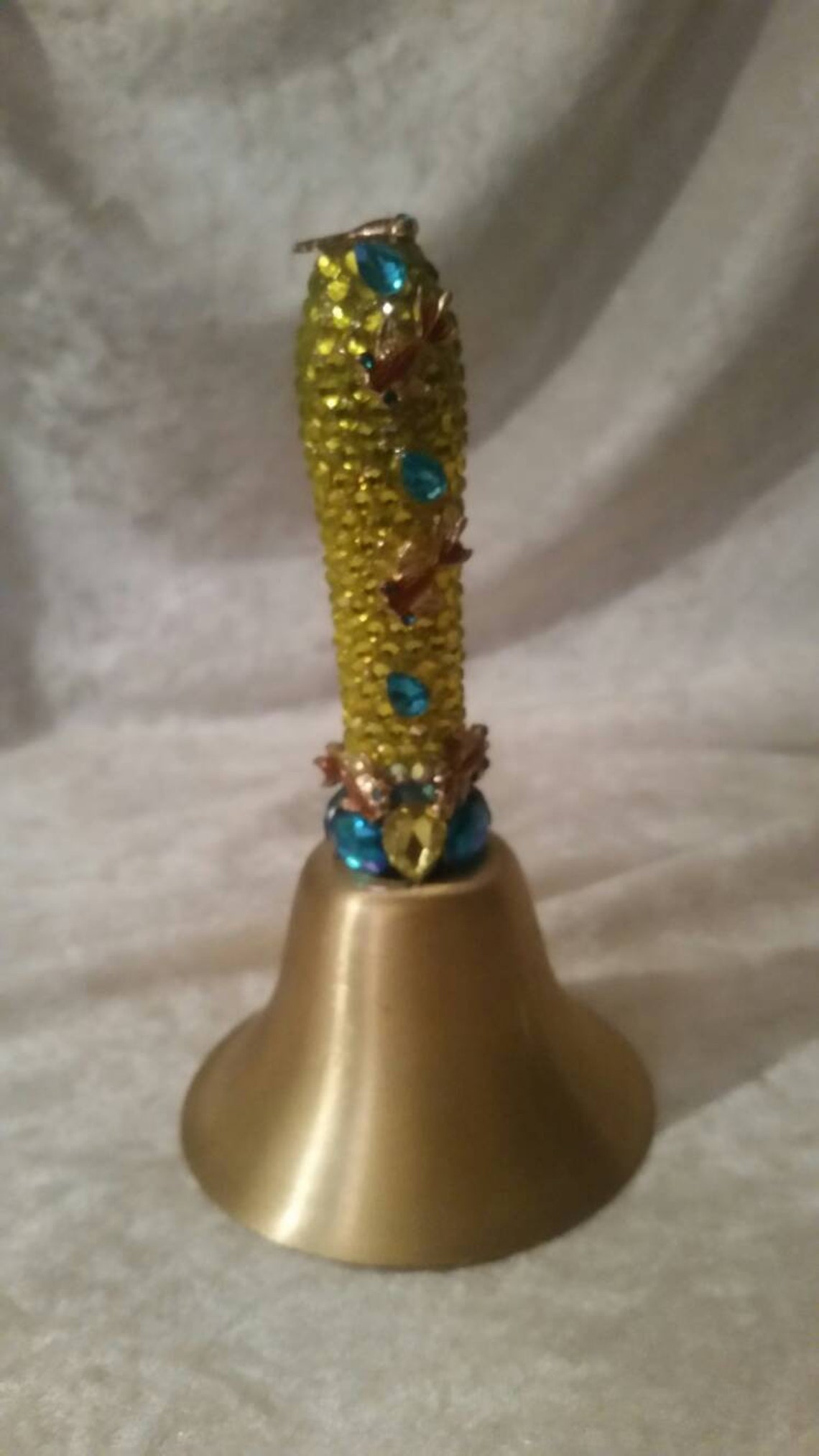 Orisha Orisa Oshun Ochun Beautiful Wooden Handle Brass Hand Bell W ...