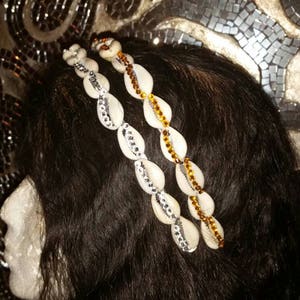 Bling Cowrie Shell Headband Crowns Tiara. Assorted Rhinestones -please ...
