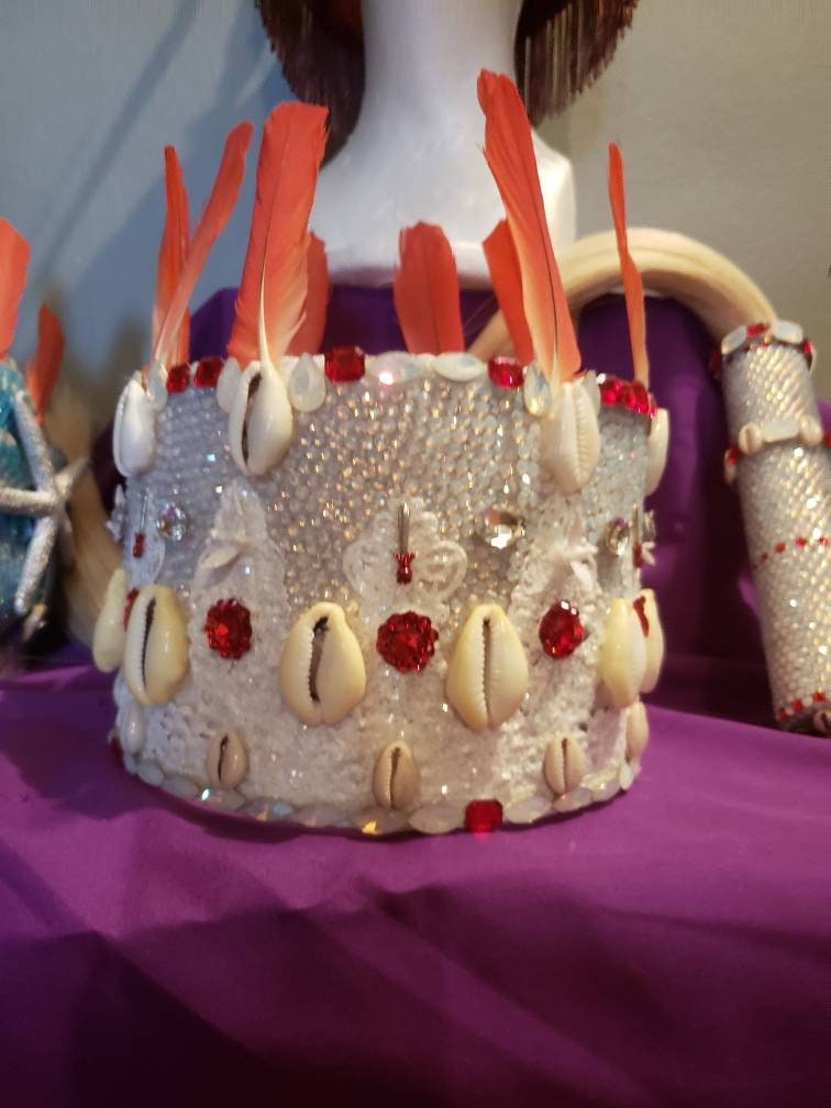 One of a Kind Crown for Orisha Obatala Ayaguna - Etsy