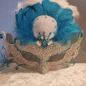 Orisha Orisa Yemaya Yemoja Inspired Rhinestone Crystal Seashell Feather ...