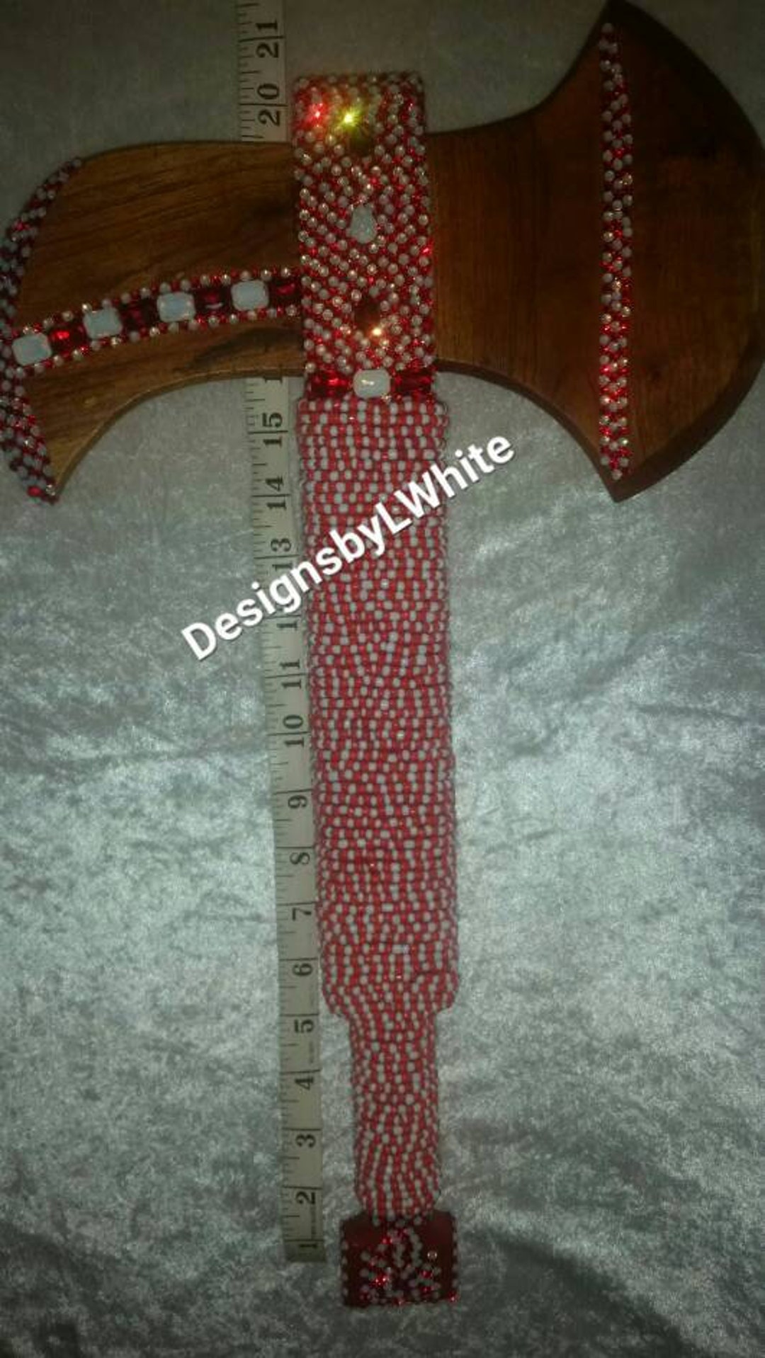 Orisha Shango Chango Solid Wood Axe Adorned With Crystals - Etsy