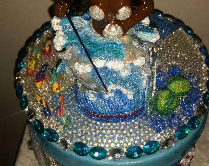 Orisha Orisa Yemaya Yemoja Sopera Ceramic Pot. Rhinestone & - Etsy