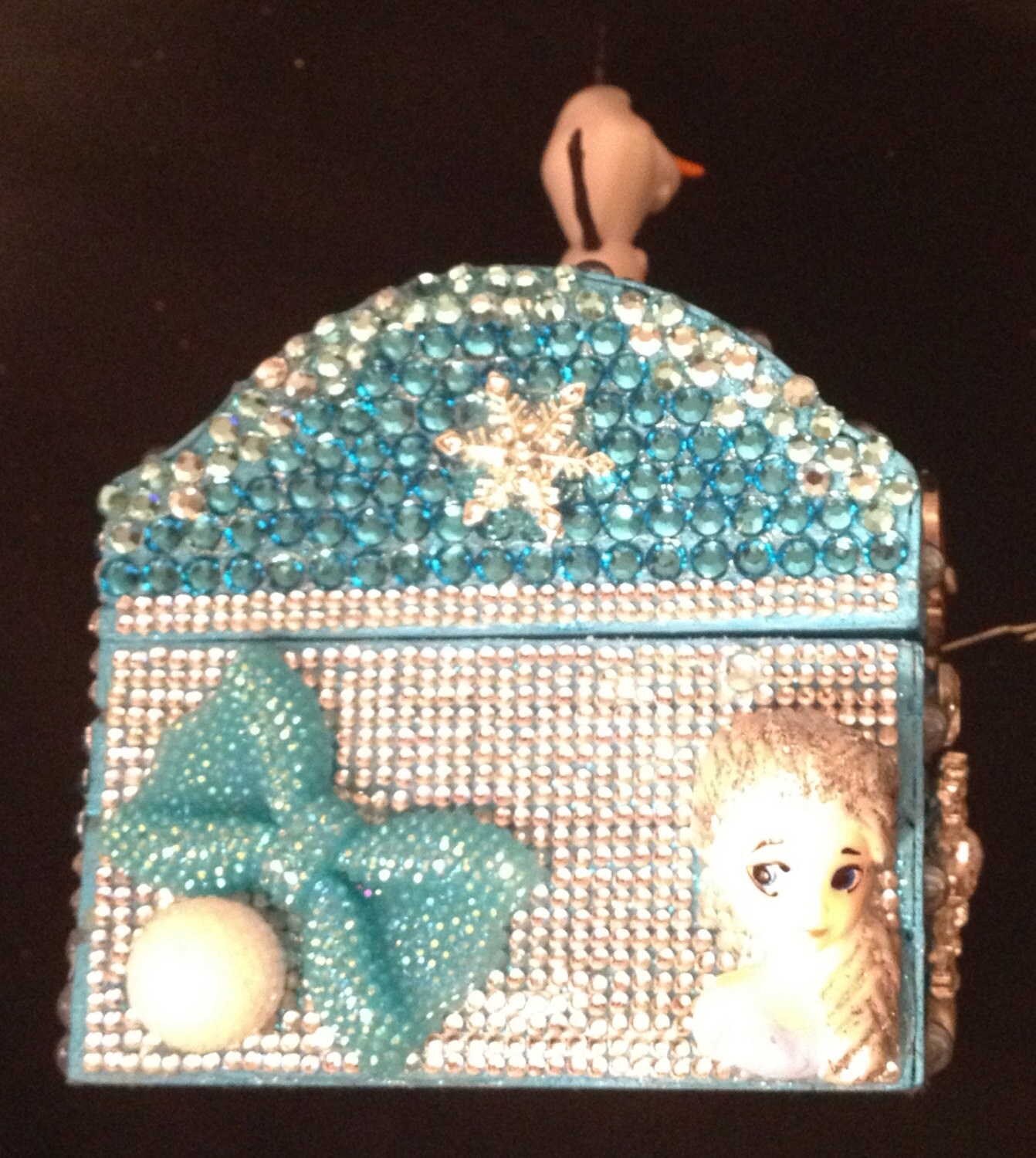 New frozen Inspired Olaf Elsa Anna Crystal | Etsy