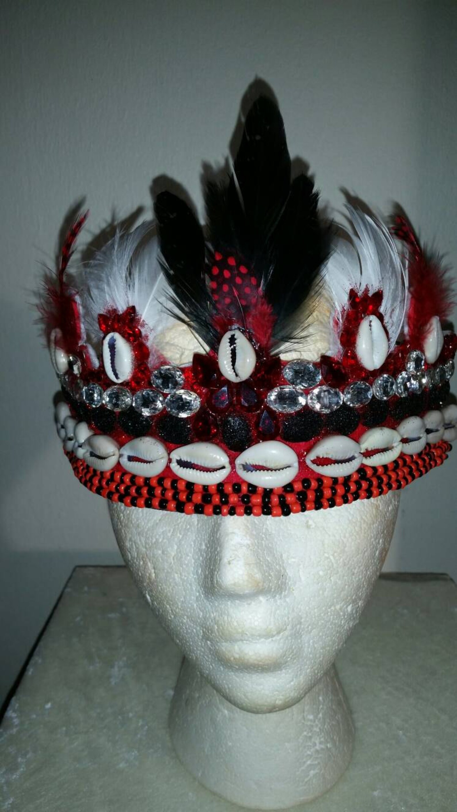Crown for Orisha Orisa Ellegba Elegua Adorned With Cowrie - Etsy