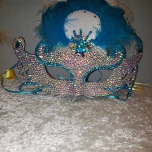 Orisha Orisa Yemaya Yemoja Inspired Rhinestone Crystal Seashell Feather ...