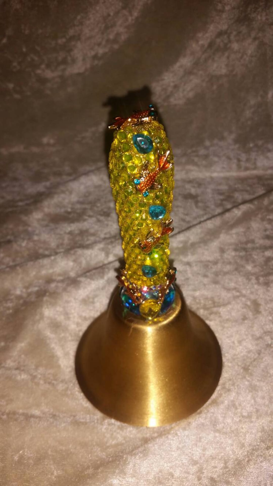 Orisha Orisa Oshun Ochun Beautiful Wooden Handle Brass Hand Bell W ...