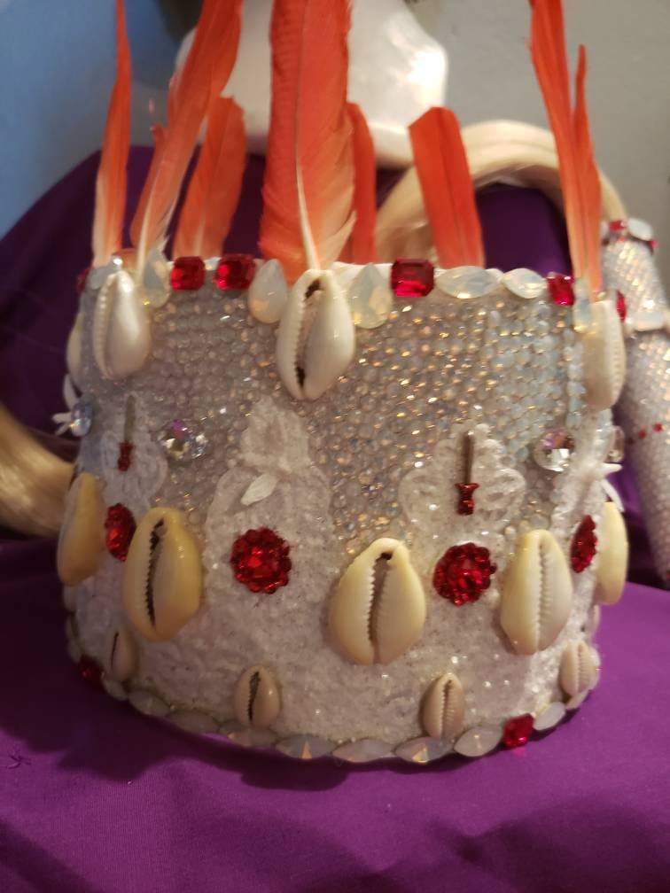 One of a Kind Crown for Orisha Obatala Ayaguna - Etsy
