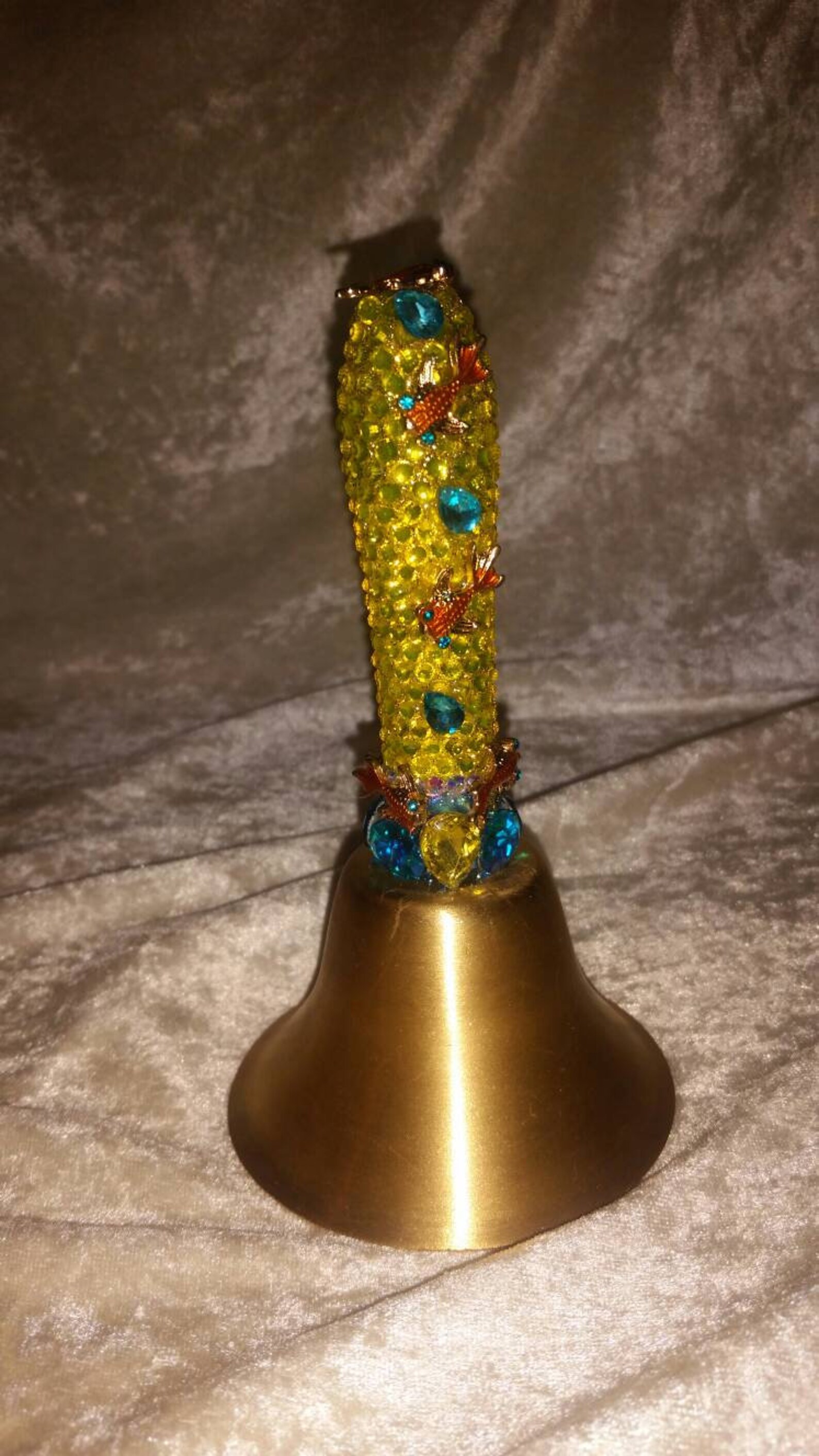 Orisha Orisa Oshun Ochun Beautiful Wooden Handle Brass Hand Bell W ...