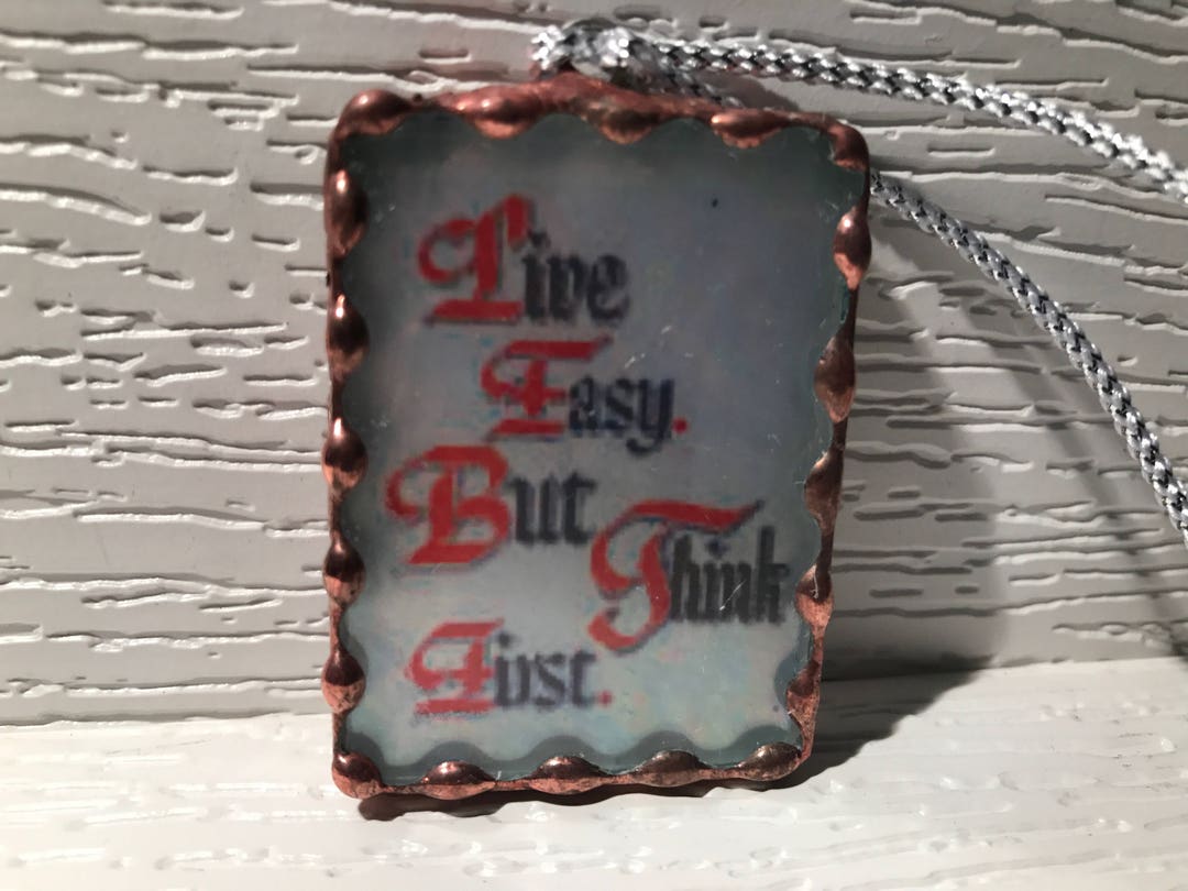 Live Easy but Think First' Rear View Mirror Ornament - Sun Catchers ...