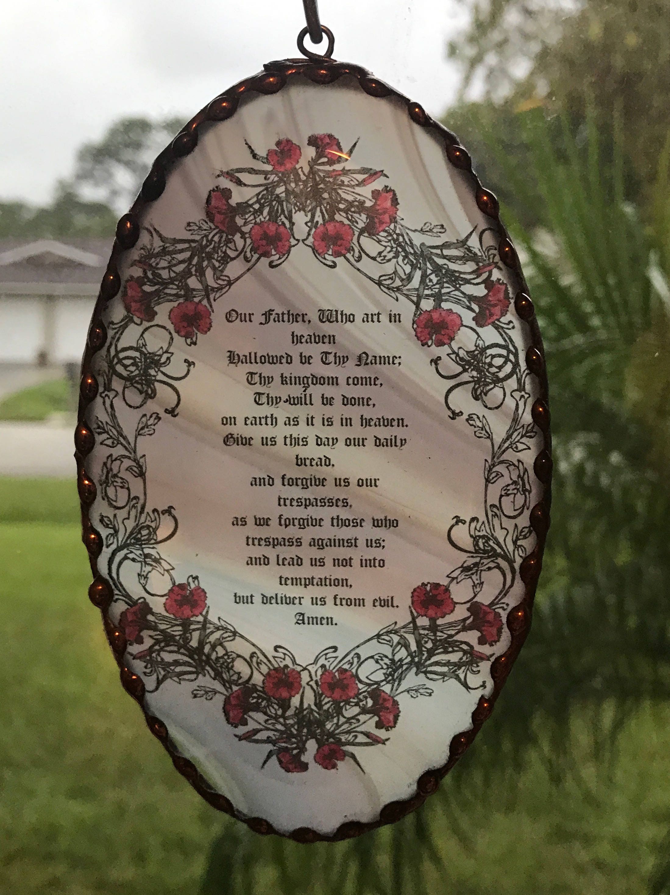 Small 'the Our Father" Prayer - Suncatcher - Recovery / Christian ...