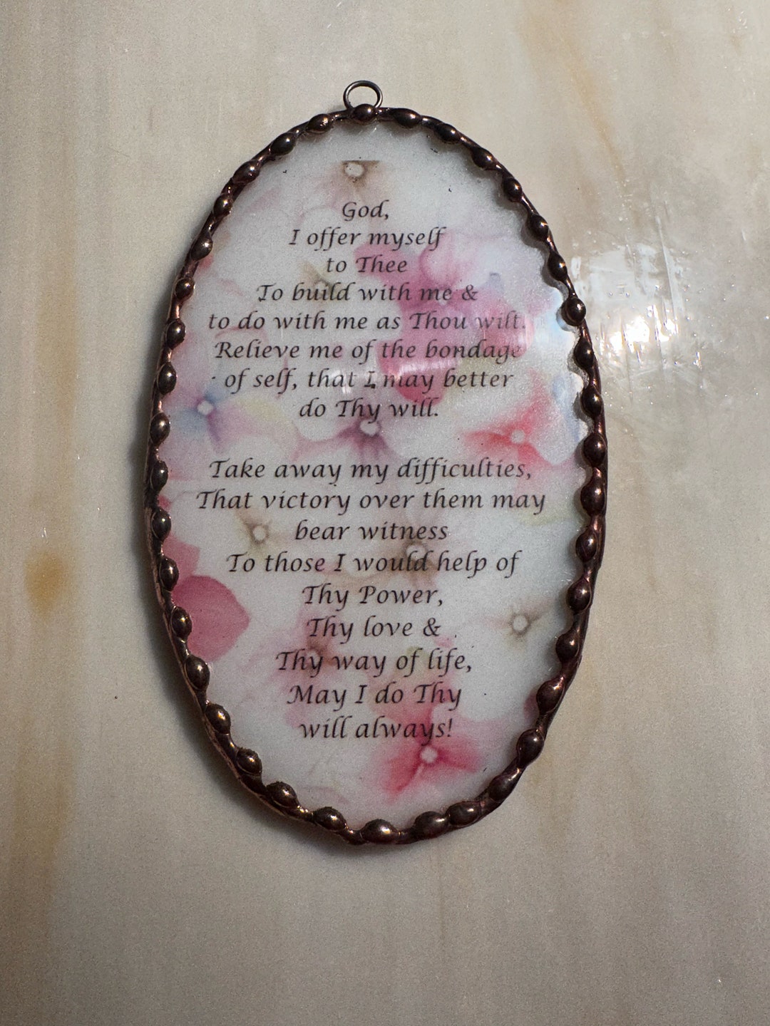 Third Step Prayer - Sun Catcher - Recovery / Christian Slogans ...