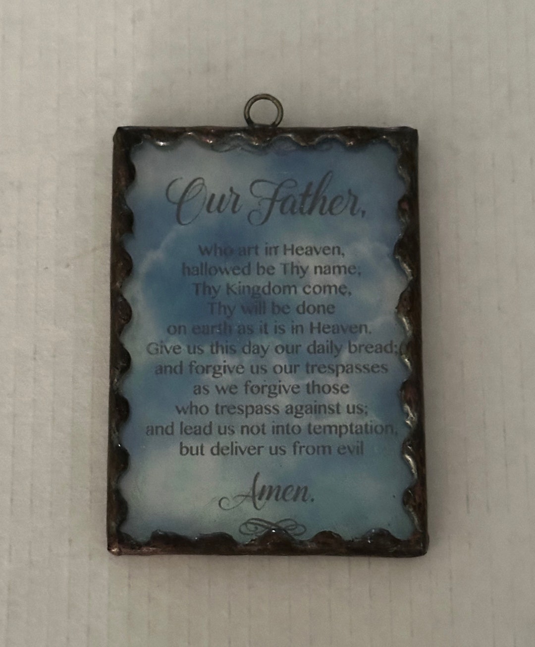 Prayer "the Our Father" - Suncatcher - Recovery / Christian - Perfect ...
