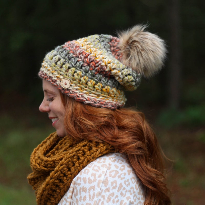 Handmade Knitted Slouch Hat - Etsy