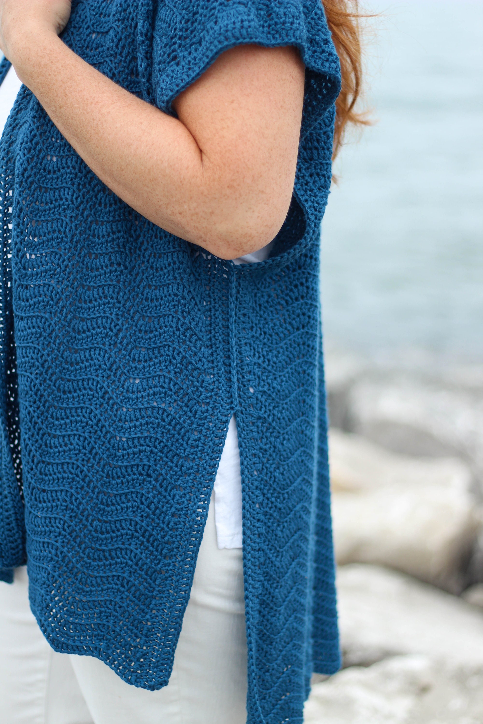 CROCHET PATTERN Tidal Wave Ruana PDF Pattern Instant - Etsy