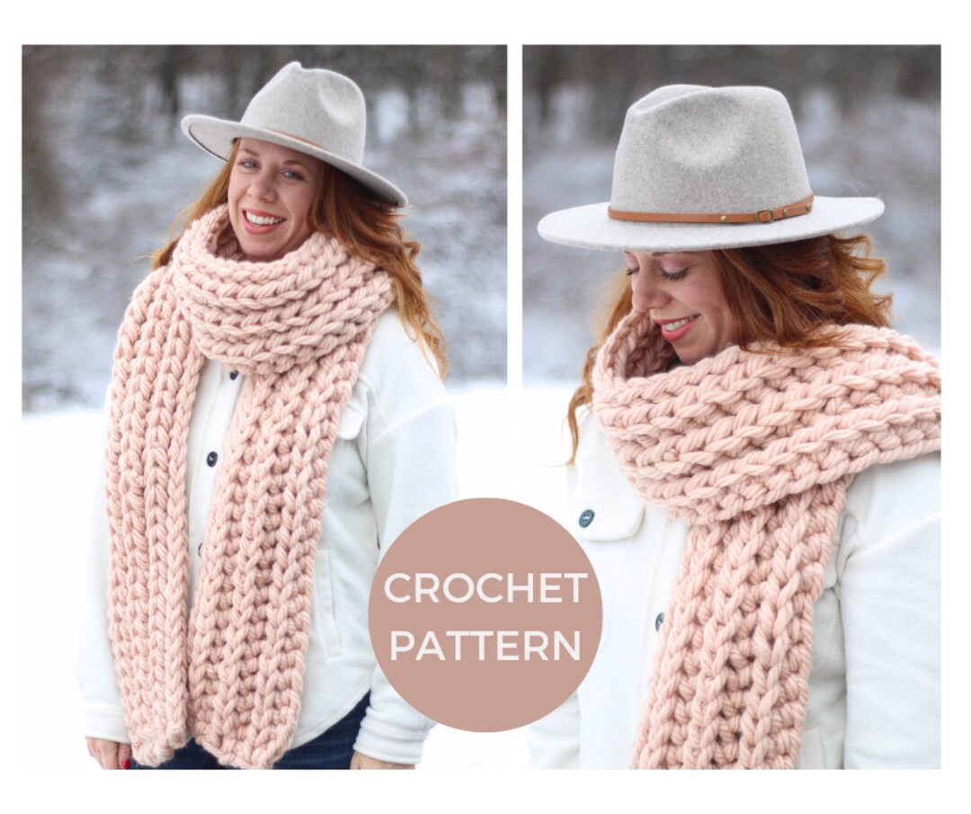 CROCHET PATTERN | Extra Super Crochet Scarf | PDF Pattern | Instant ...