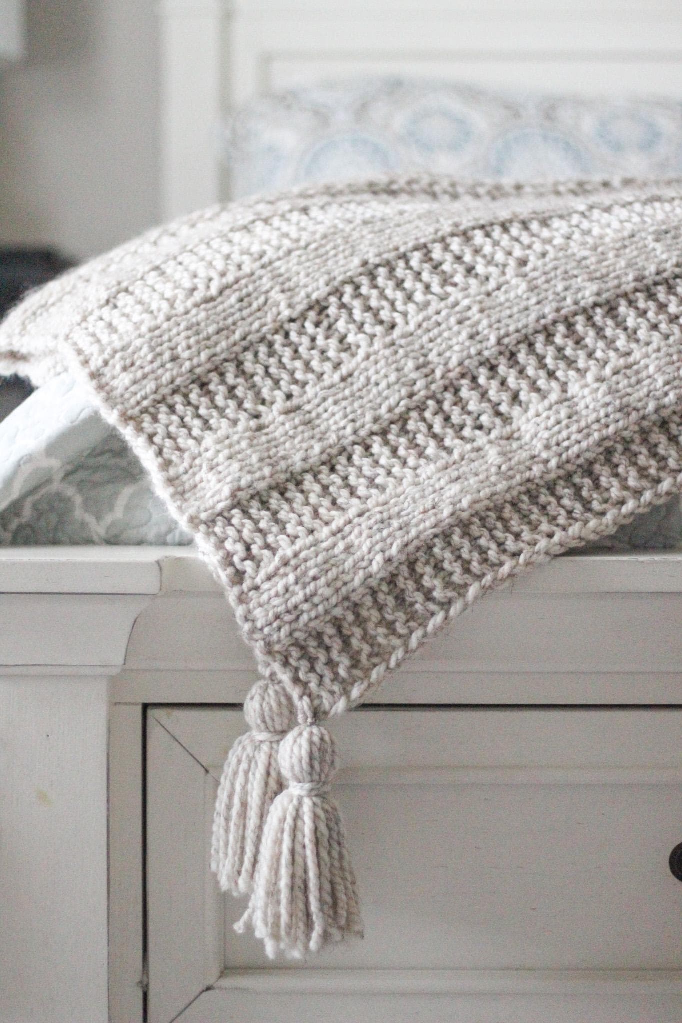 Boulevard Blanket Knitting Pattern | Super Bulky Knit Throw (PDF ...