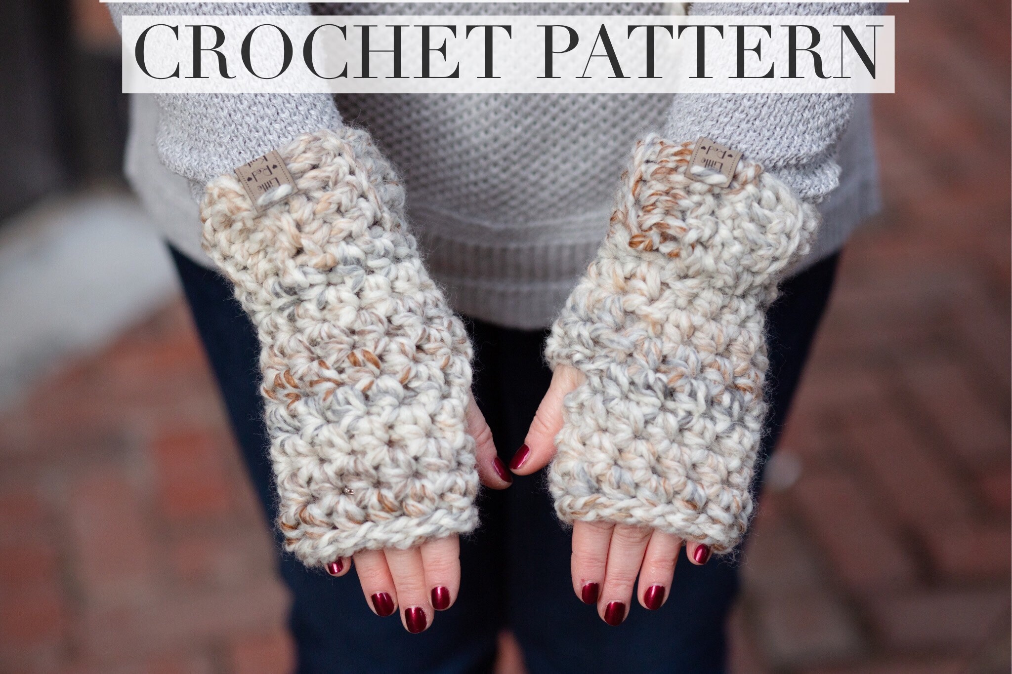 Crochet Fingerless Mittens Pattern | 30 Minute Beginner Project (PDF ...