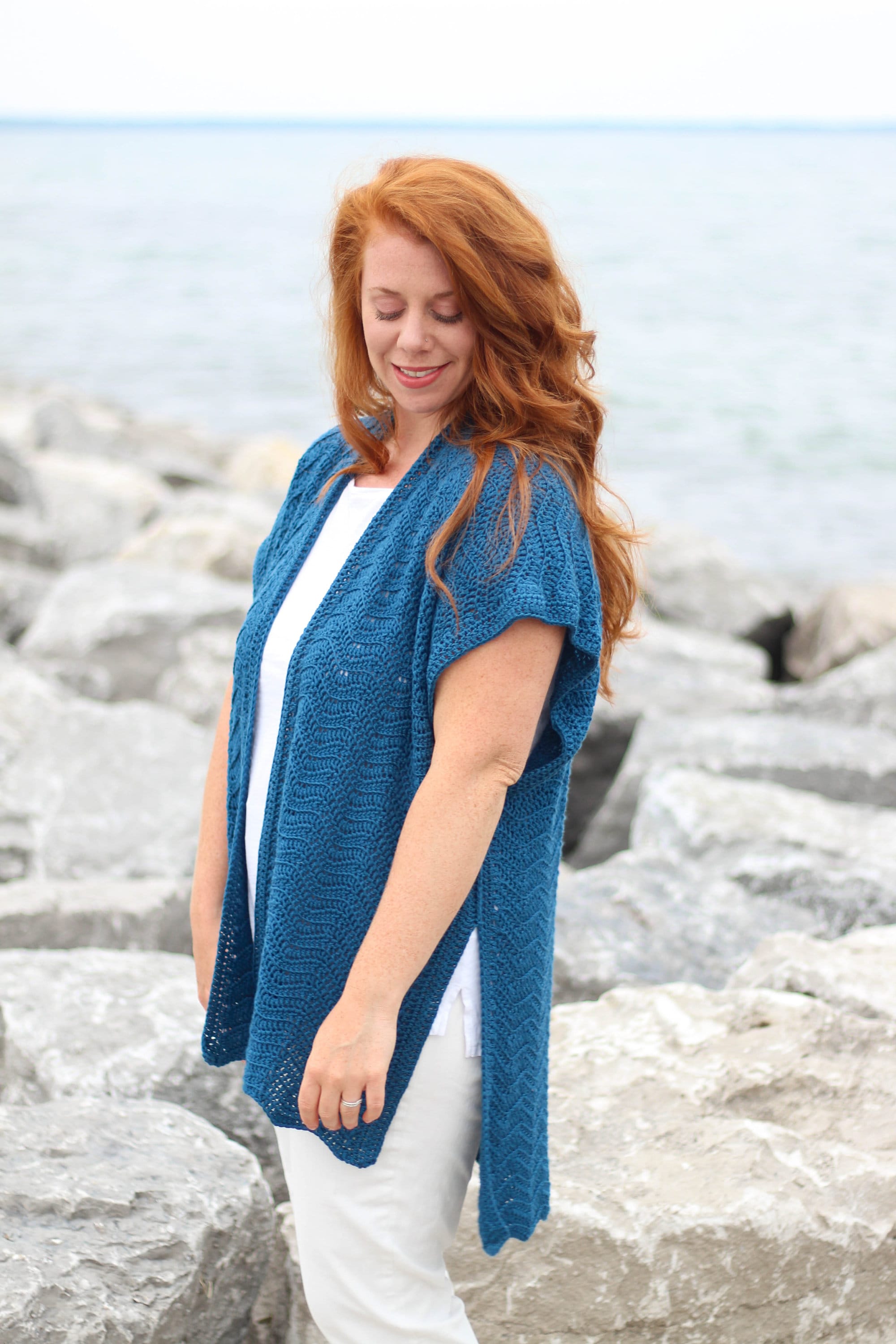 CROCHET PATTERN Tidal Wave Ruana PDF Pattern Instant - Etsy