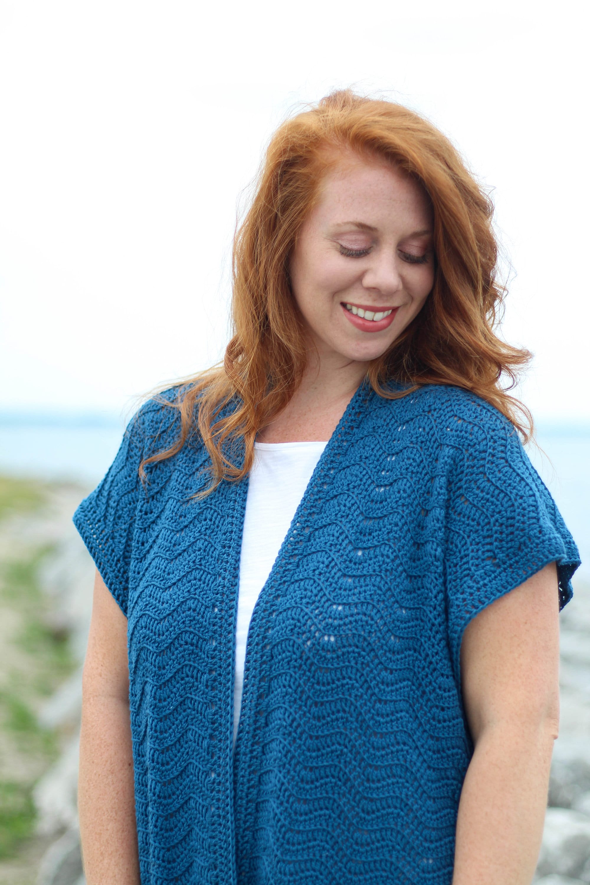 CROCHET PATTERN Tidal Wave Ruana PDF Pattern Instant - Etsy