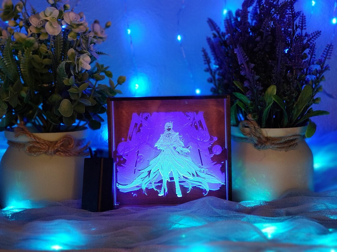 Genshin Impact Neuvillette LED Light Box - Etsy
