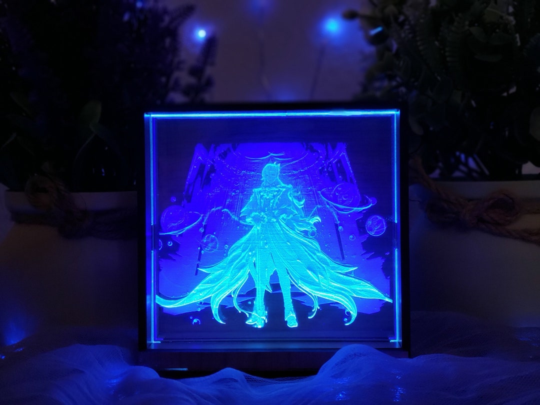 Genshin Impact Neuvillette LED Light Box - Etsy