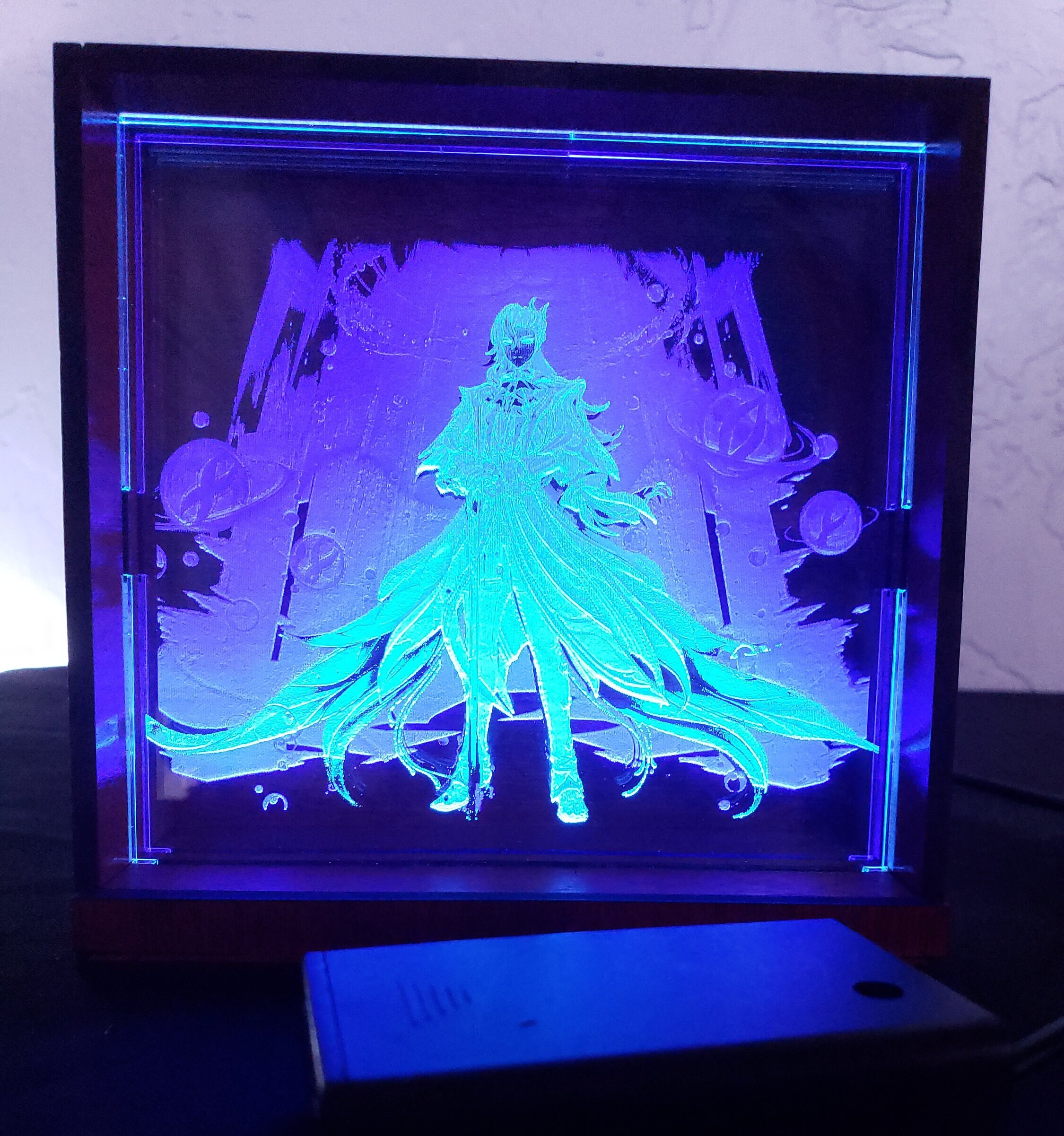 Genshin Impact Neuvillette LED Light Box - Etsy